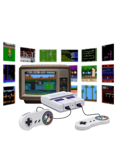 Retro 8-bit Game Console with 400 Built-in Games Two Controllers Plug ...