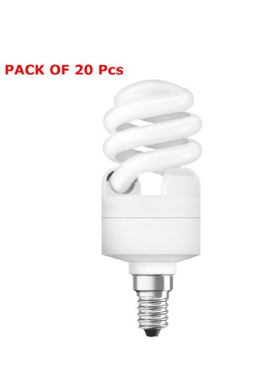 OSRAM DULUX SUPERSTAR MINI Daylight CFL Bulb | 8W 865 E14 ESMA APPROVED | Compact fluorescent ...
