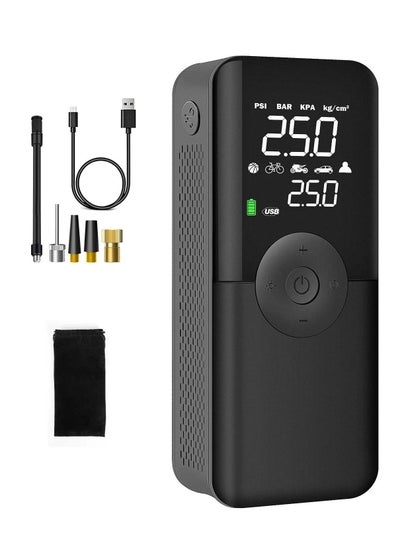 Portable Air Compressor Tire Inflator with LCD Dual Screen, 150 PSI ...