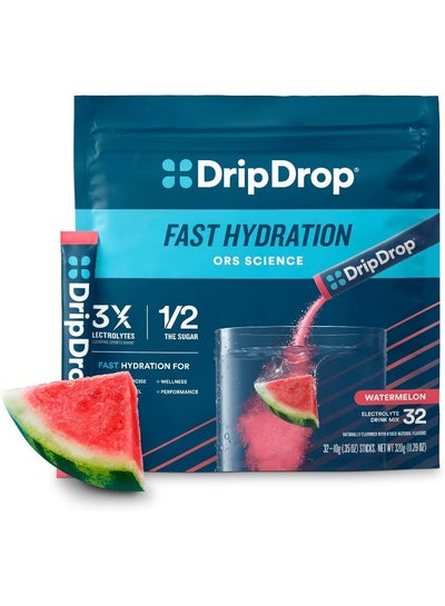 DripDrop Hydration - Watermelon - Electrolyte Drink Mix Single Serve ...
