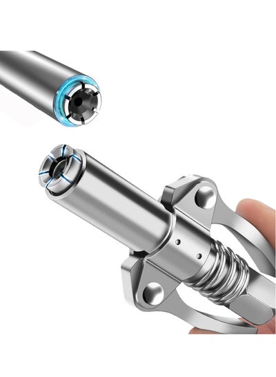 Heavy-Duty Grease Gun Coupler with Double Handle Quick Lock Release, 6 ...