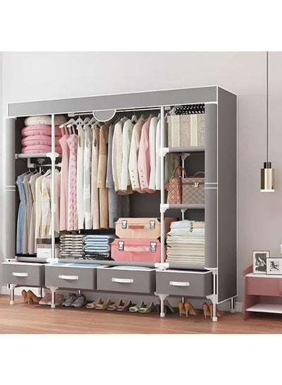 Large fabric wardrobe with practical design and unparalleled storage ...