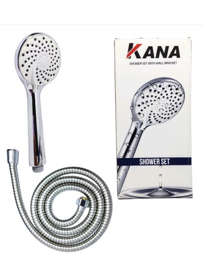 chrome Shower Set With Wall Bracket with different shower settings ...