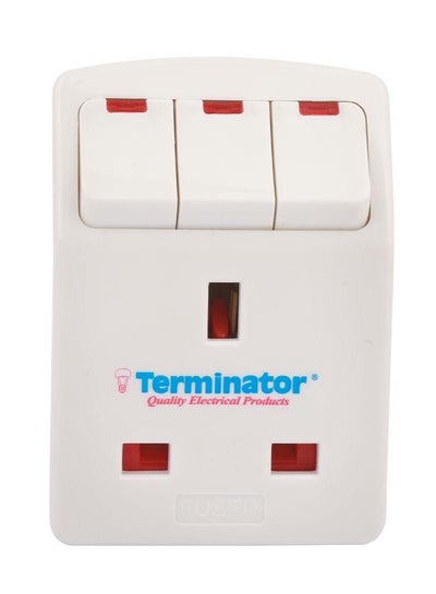 Terminator 3 Way UK Socket Multi Adaptor With Individual Switch price ...