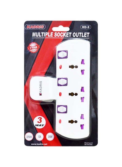 Multi Plug Extension Socket with individual switches, Extender Wall ...