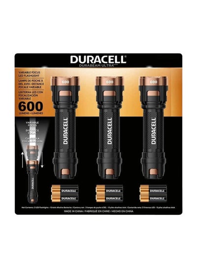 Ultra LED Flashlight, 600 Lumens, 3 Pack price in UAE | Noon UAE | kanbkam
