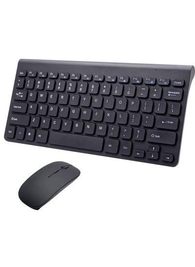 Wireless Keyboard and Mouse Combo 2.4G Portable Mini External Small ...