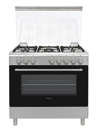 90x60 cm Gas & Electric Cooking Range With 5 Burner Cooktop, Wok Burner ...