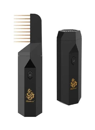 Smart 2 in 1 Rechargeable Handheld Hair Incense Burner with Comb Black ...