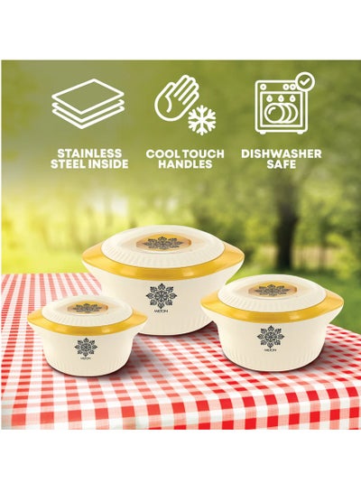 3 Piece Plastic and Stainless Steel Food Containers price in Saudi ...