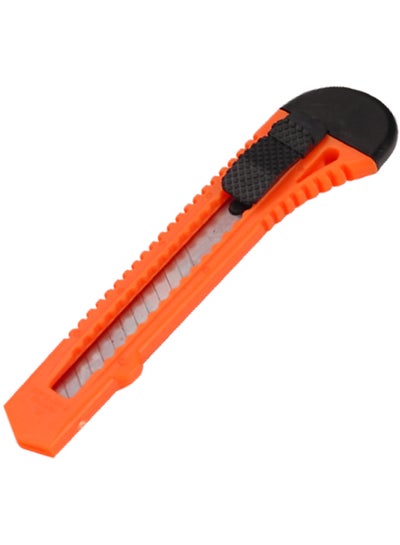Orange General Utility Knife 18mm, Plastic Handle and SK5 Grey Blade ...
