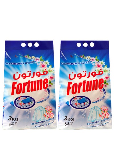 Fortune Detergent Powder 3kg with Fresh scent for Automatic Laundry 3kg x 2 price in UAE | Noon ...