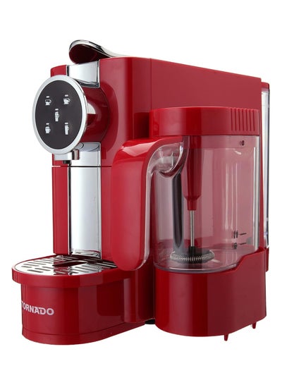Tornado TCMN-C65R Capsules Coffee Machine with Milk Frother - Red price ...