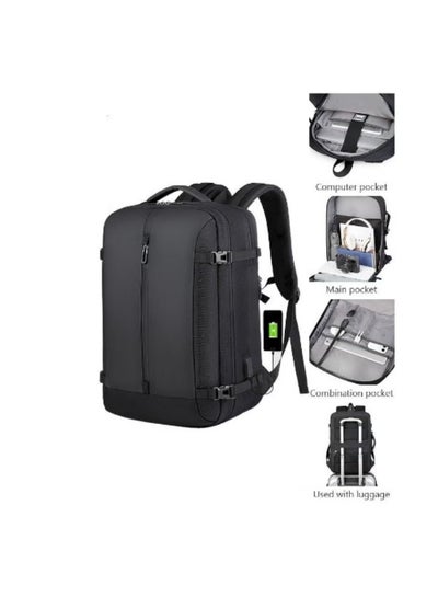 Waterproof Business Backpack with USB Port for Men Expandable Laptop ...