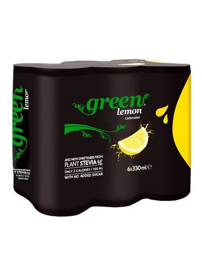 Green Lemon Carbonated Can 330ml Pack of 6 price in UAE | Noon UAE ...