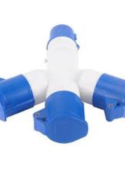 KNP Industrial 3 Way Socket rated at 16A is a heavy duty electrical ...