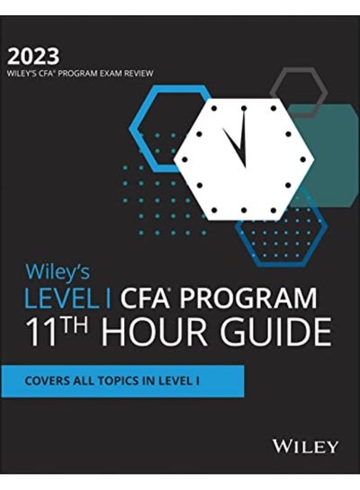 سعر Wileys Level I Cfa Program 11Th Hour Final Review Study Guide 2023 ...