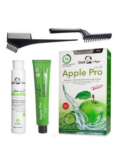 Swift Apple Pro ( Dark Brown ) Hair Color - No Ammonia -200ml price in Saudi Arabia | Noon Saudi ...