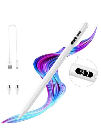 ULHYC Stylus Pen for Touch Screens with LED Battery Display,Android Pen ...