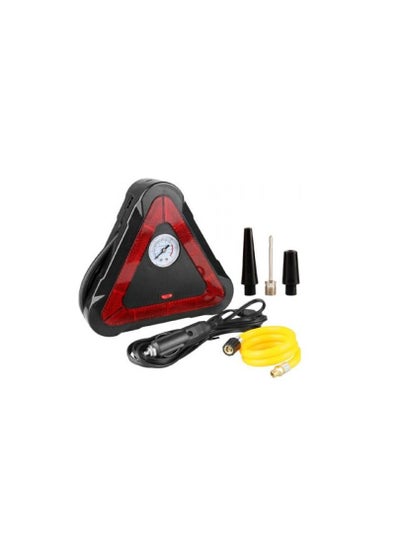Tire Air Compressor Pump LED Light Car Triangle Warning Sign 3 in 1 ...