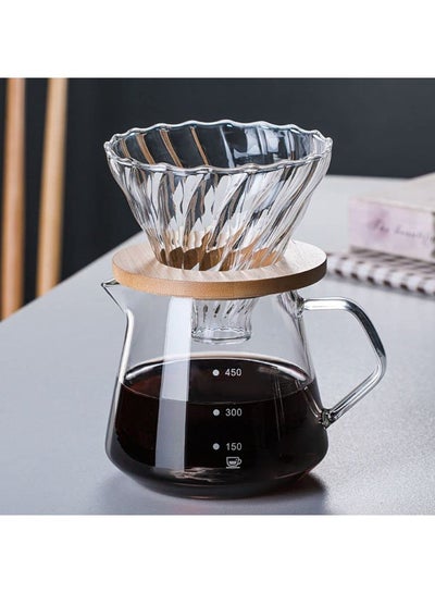 سعر 600ml Glass Coffee Pot Drip Filter with Tick Marks for Drip Coffee ...