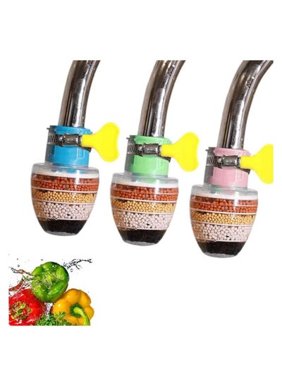 3 Pcs Faucet Mount Filters Activated Carbon Tap Clean Purifier Filter ...