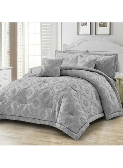 COMFY 6 PC ALL SEASON COMFORTER SET 220 X 240 CM LIGHT GREY price in ...