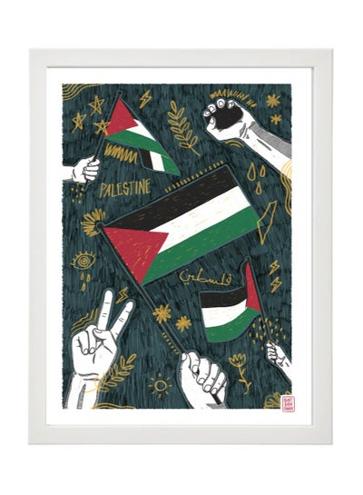 Free Palestine, Stand for Palestine Poster with Frame 30x40cm price in ...