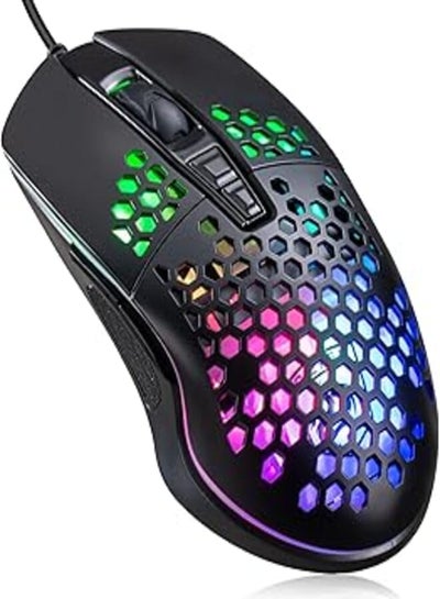 سعر Andowl QM1 RGB Gaming Mouse - 6400 DPI - Ultra Lightweight 75 Gram ...