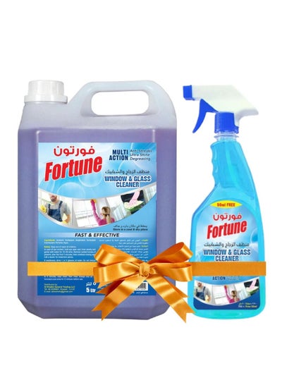 سعر Fortune Glass Cleaner & Window Cleaner Spray Trigger 5 Litre with ...