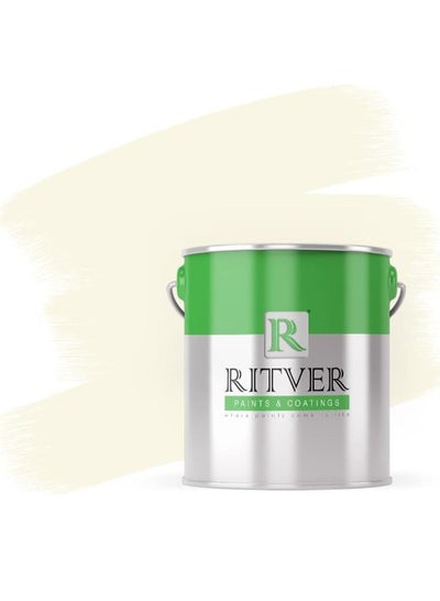 RITVER Premium water-based Wall Paint Emulsion 3.6 Liter, Cream ...