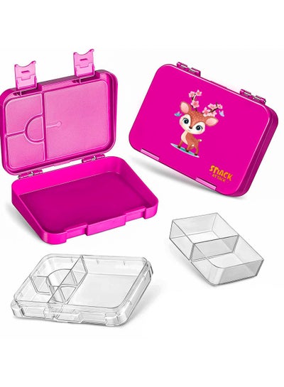 Lunch Box Bento style Purple Color for Kids|4 & 6 Convertible ...
