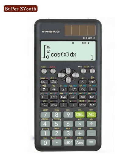 Scientific Calculator fx-991ES Plus, LED Screen Text Display, Dot ...