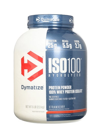 ISO 100 Hydrolyzed Zero Carb Protein Powder Whey Strawberry - 2.3 KG ...