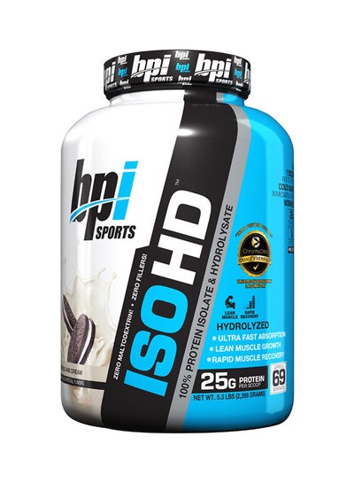 ISO HD Protein Isolate And Hydrolysate Dietary Supplement - Cookies And ...