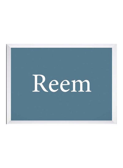 Reem Name Wall Art Painting With Frame Blue 32x22centimeter price in ...