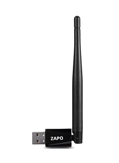 W81 USB WiFi Adapter 300M External Antenna Portable Router 2.4GHz Black ...