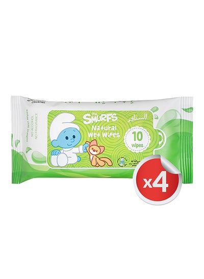 Natural Wet Wipes, 4x10 Count price in UAE | Noon UAE | kanbkam