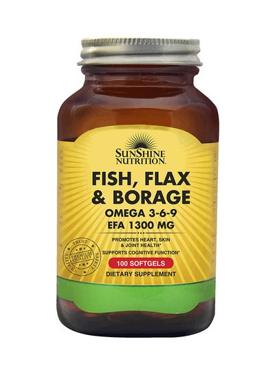 Fish Flax & Borage Omega 3-6-9 Dietary Supplement price in UAE | Noon ...