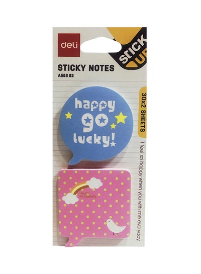 2-Piece Fancy Sticky Note Set Blue/Pink/White price in UAE | Noon UAE ...