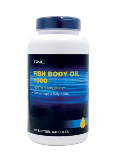 Fish Body Oil 1000 Health Supplement - 180 Capsules price in UAE | Noon ...