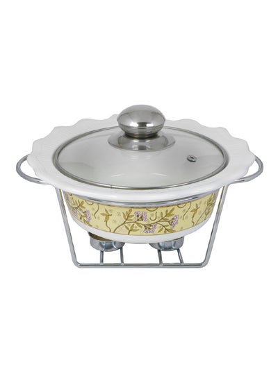 Arabic Design Casserole With Steel Burner Stand Beige/White 100cm price ...
