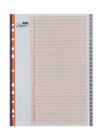 Numerical File Divider Multicolour price in UAE | Noon UAE | kanbkam