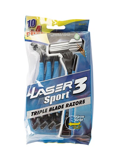 14 Piece Triple Blade Razors Set Blue/Black price in UAE | Noon UAE ...