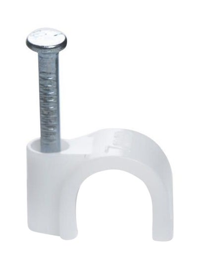 100-Piece Cable Fastener Wall Clip White 22millimeter price in UAE ...