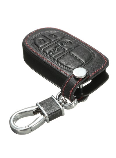 4 Button Pu Leather Key FOB Case Cover For Jeep Grand Chrysler 300 ...