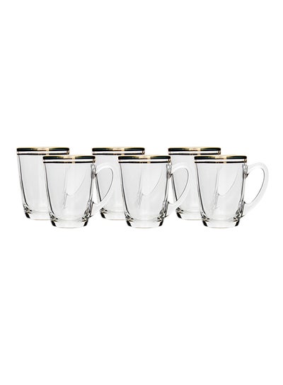 6-Piece Arabic Glass Tea Set Gold/Clear price in Saudi Arabia | Noon ...