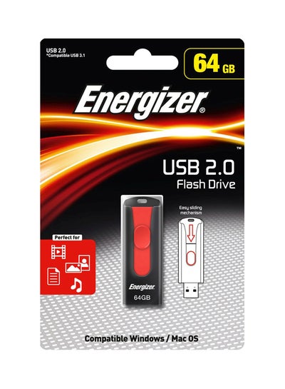 USB Flash Drive Black/Red/White 64 GB price in Saudi Arabia | Noon ...
