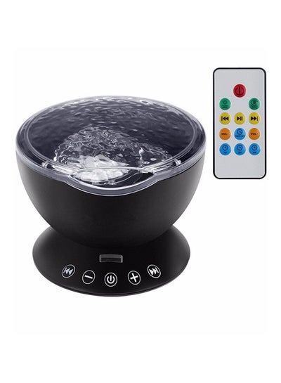 LED Ocean Wave Starry Sky Night Light Projector Black 12.6x12.6x10 ...