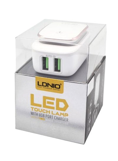 سعر شاحن 2 في 1 بمنفذ Usb مع مصباح يعمل باللمس مع إضاءة Led أبيض فى